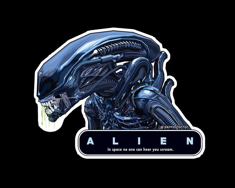 Chris Nielsen's Blue Alien Xenomorph - A 5-Inch Waterproof Vinyl ...