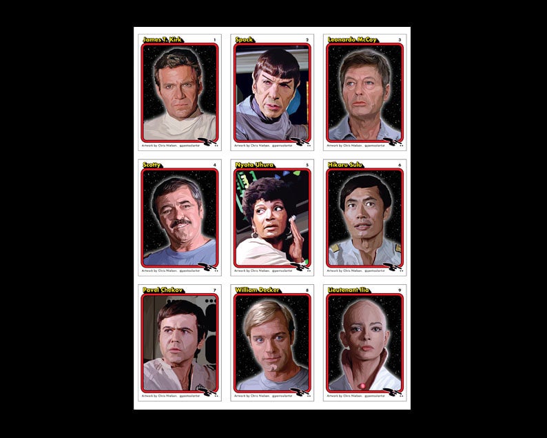 Get Your COLORFUL STAR TREK THE MOVIE Original Art Collector Cards Set ...