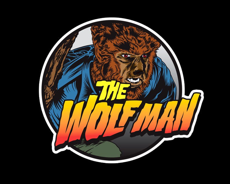 Get Your Circular Wolf Man Logo 3-Inch Die-Cut Vinyl Sticker | Chris ...