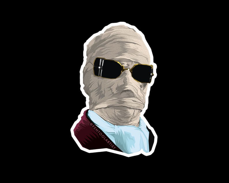 Get Your TINTED INVISIBLE MAN 3-Inch Die-Cut Vinyl Sticker | Chris ...