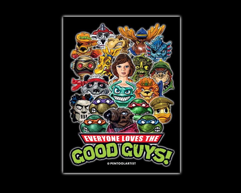 The TMNT GOOD GUYS 3 X 4 Foot Vinyl Banners | Chris Nielsen Illustration