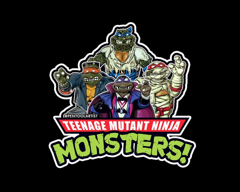 Get your 5-Inch Vinyl Sticker of the Teenage Mutant Ninja Monsters ...