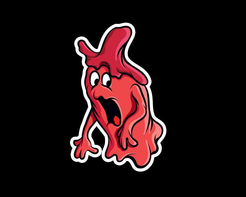 Get Your PAC-MAN RED GHOST 3-Inch Die-Cut Vinyl Sticker | Chris Nielsen ...