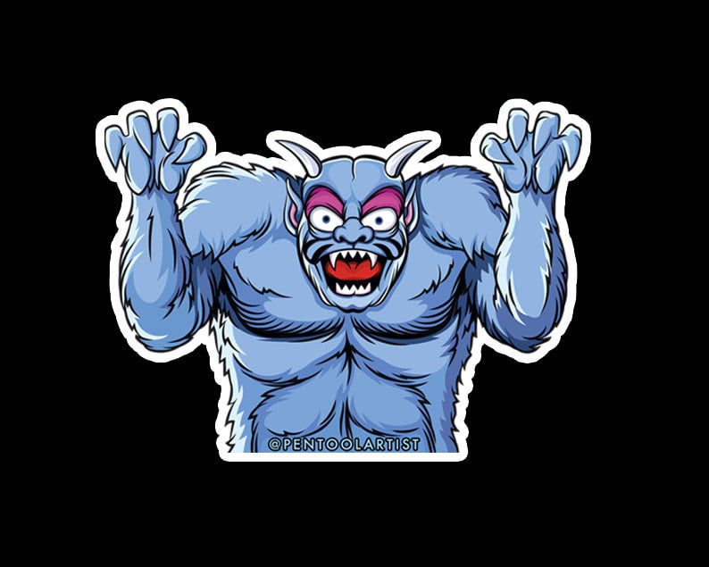 My 3-Inch Die-Cut Vinyl Sticker of THE MOON MONSTER | Chris Nielsen ...