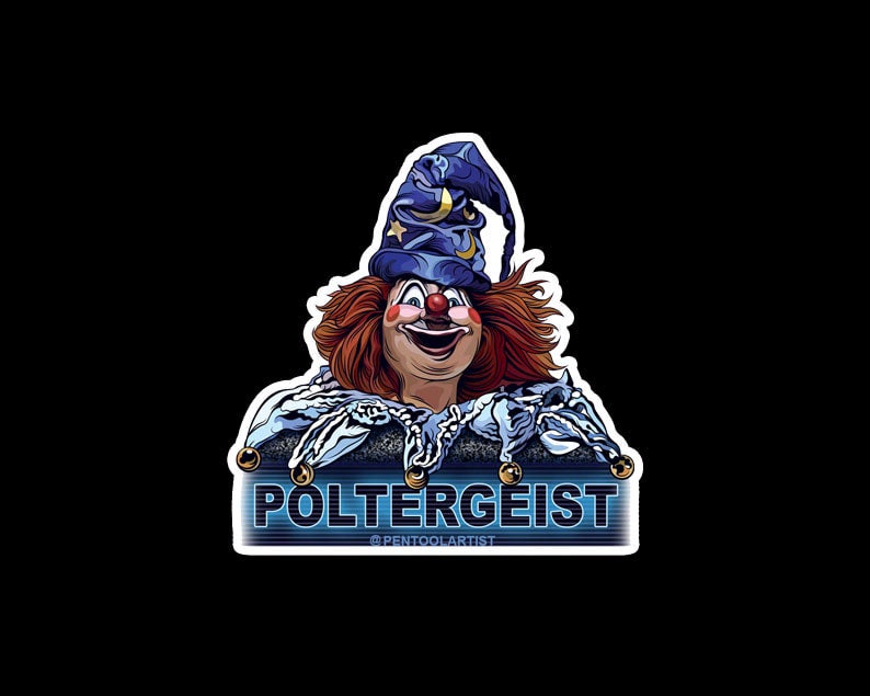 Get Your Poltergeist Clown 3-Inch Die-Cut Vinyl Sticker | Chris Nielsen ...