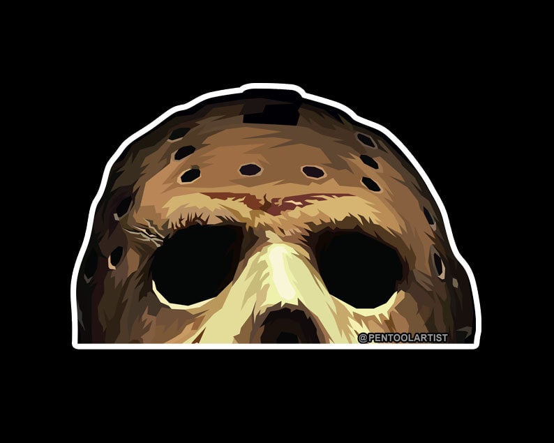 Get Your JASON WINDOW PEEKER 7-Inch Die-Cut Vinyl Sticker | Chris ...